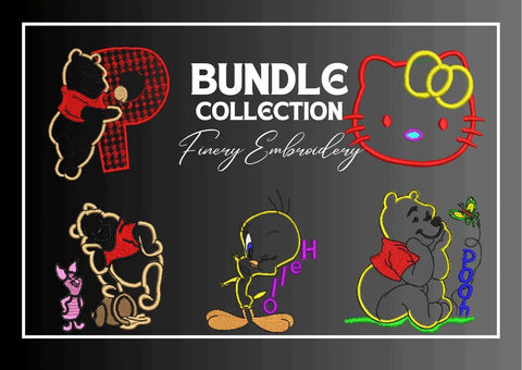 Appliqués Cartoons - Pack of 30 Designs - Embroidery Design ...