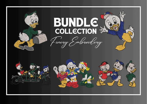 Huey, Dewey and Louie - Pack of 26 Designs - Embroidery Design ...