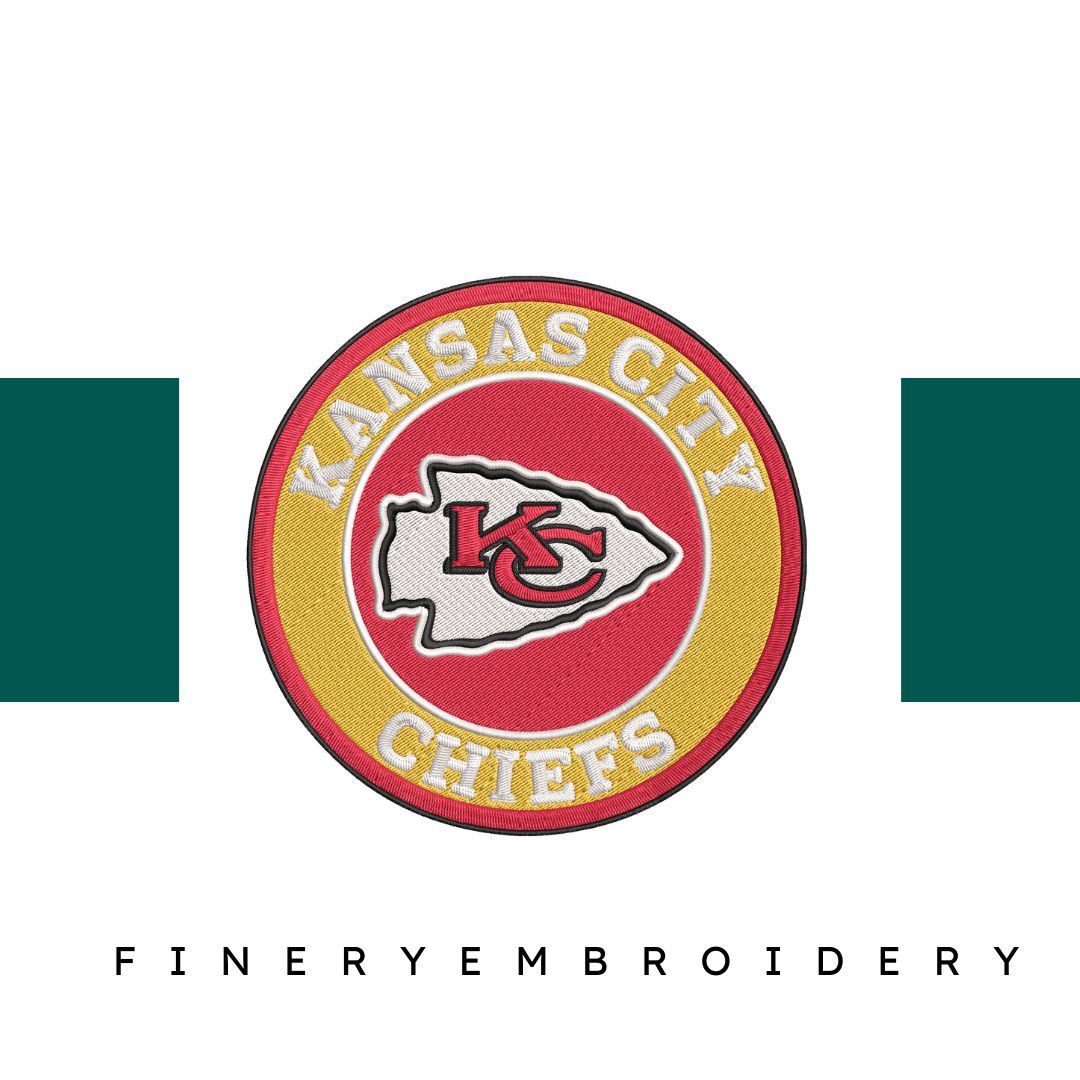 Kansas city Chiefs - Pack of 6 Designs - Embroidery Design ...