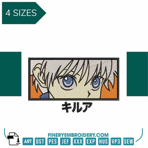 Killua Zoldyck Hunter X - Animé - Embroidery Design – FineryEmbroidery