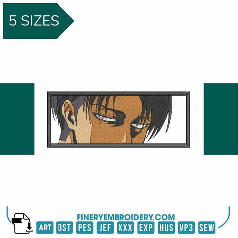 Levi Ackerman Boxed - Attack on Titan - Animé - Embroidery Design ...