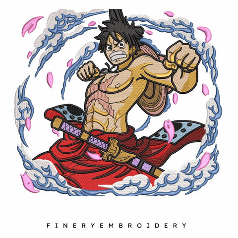 Monkey D. Luffy | One Piece - Animé - Embroidery Design – FineryEmbroidery
